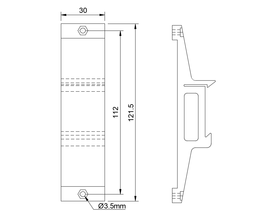 DIN Rail Stepper Motor Drive Mount For 542T Sized Stepper Drive | eBay