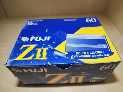 Fuji ZII 60 High Position BLANK CASSETTE TAPE - 10 PCS - sealed box ...