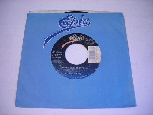 w SLEEVE Joe Diffie Texas Size Heartache / Poor Me 1998 45rpm VG+ | eBay