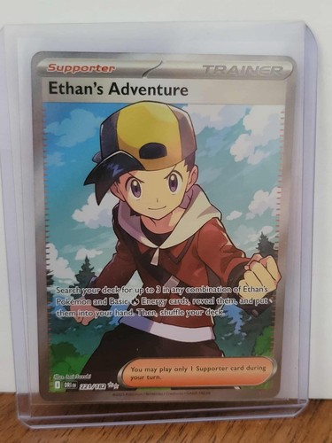Ethan's Adventure 221/182 Destined Rivals Pokemon Card with Toploader ...