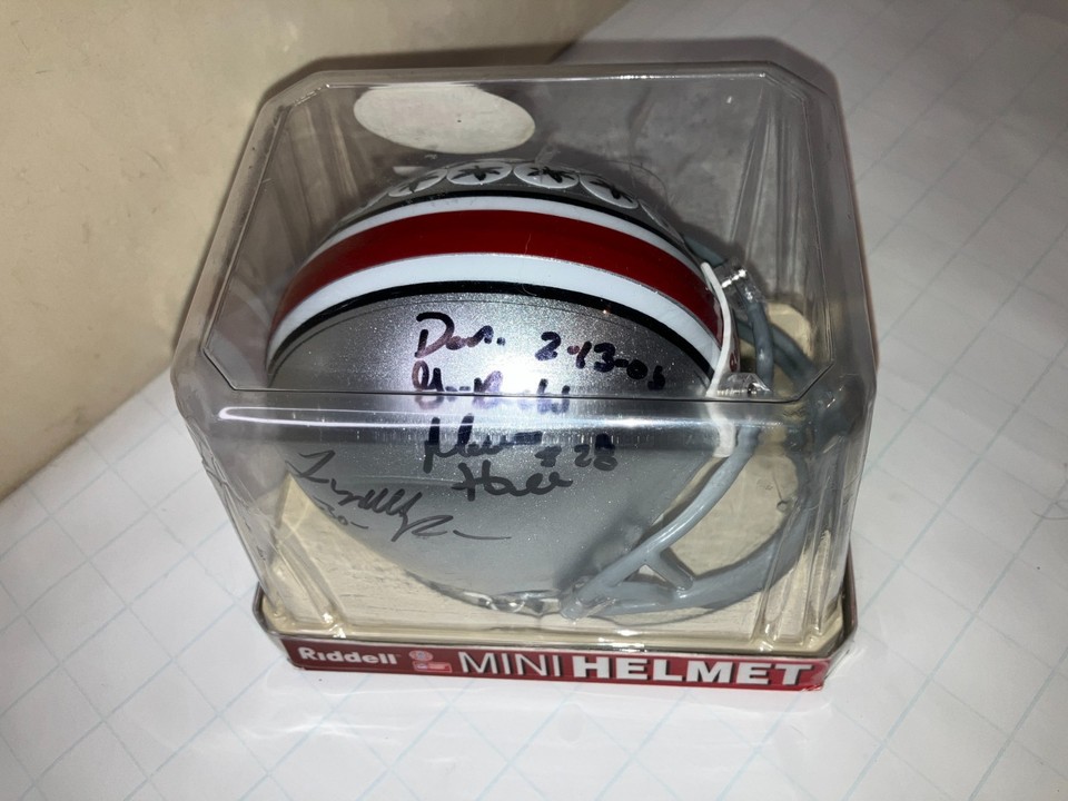 OHIO STATE BUCKEYES RIDDELL FOOTBALL HELMET STICKERS PLAYERS AUTOGRAPH ...
