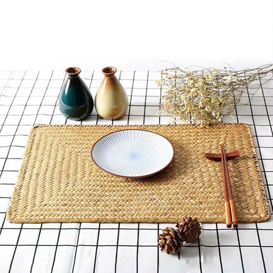 Woven Table Place Mat Rectangular Woven Placemat Table Mat For Dining ...