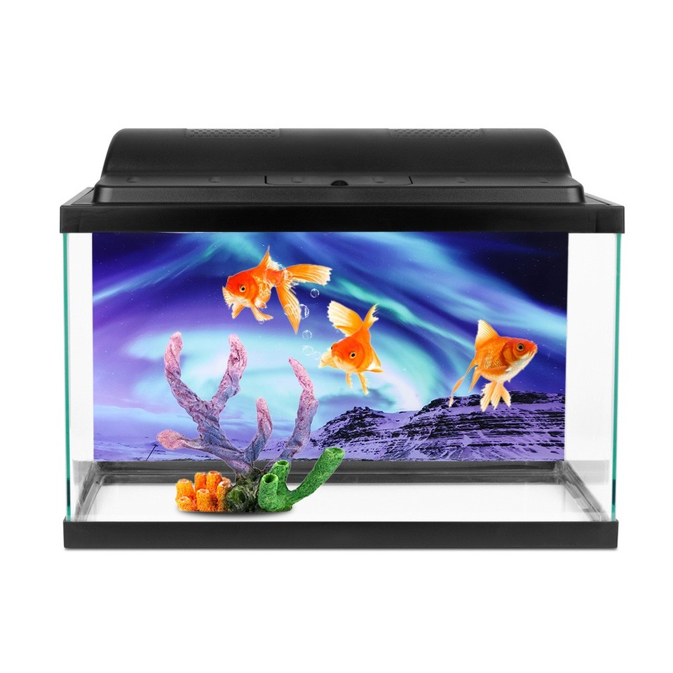 (122 * 50cm)RASTKY Aquarium Background Sticker Fish PVC Sticker ...