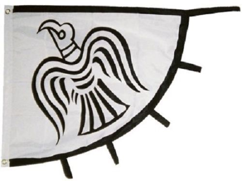 Viking Raven Flag Vikings Banner Pennant 31x36 inch Norse Pirate Ship ...