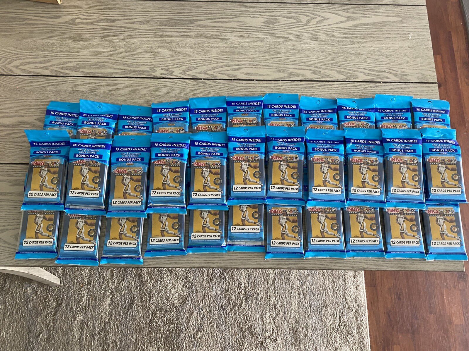 NBA Hoops 2019-20 Premium Stock Cello Pack New Sealed 🏀 Laser Prizms ...