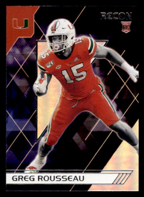 2021 Panini Chronicles Draft Picks Collegiate Greg Rousseau Recon Base ...
