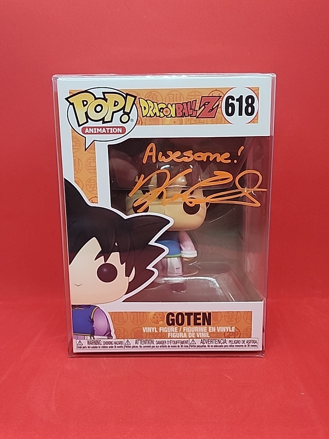Dragon Ball Z - Goten Funko Pop #618 Animation Signed Daman Mills COA ...