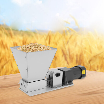Electric Grain Mill Homebrew Barley Grinder Malt Crusher 2 Roller w/ 4 ...