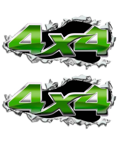 Ripped Metal Truck Decal - Torn 4x4 Sticker Green Hulk | eBay