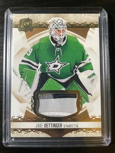 22-23 The Cup Hockey Gold Foil Patch (4 colors) #71 Jake Oettinger (5/8 ...