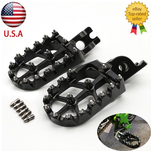 For Honda CRF250X CRF250R 2004-2015 CNC Footrest Pedals FootPeg Pivot ...