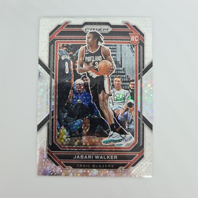 Jabari Walker NBA Prizm Rookie Silver Disco RC Trail Blazers M/NM No ...