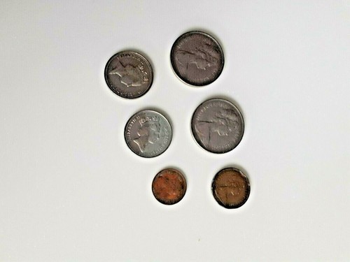 6 OLD DECIMAL COINS 10P, 5P, 1P, 1/2P | eBay