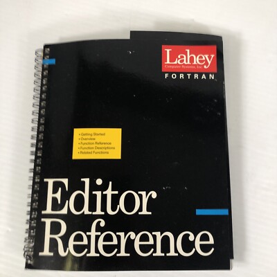 Lahey Fortran Editor Reference | eBay