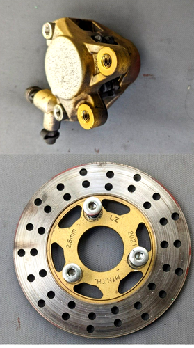 Genuine Buddy 50 scooter / moped FRONT BRAKE CALIPER+DISC | eBay
