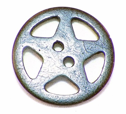 Casein Button Star Filigree Black Double Cut 2 Sew Thru Holes Vintage ...