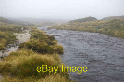 Photo 6x4 River Kinder upstream of Kinder Downfall Farlands Booth As it ...