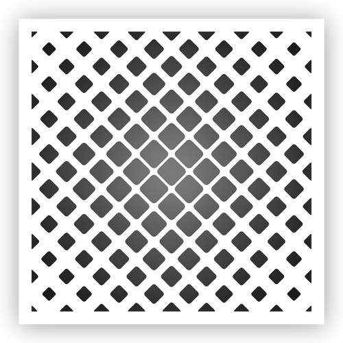 Squares Pattern #7 Stencil - Choose a Size - Laser-Cut Reusable Plastic ...