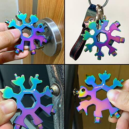 19 In 1 Snowflake Multitool Keychain Multi Tool Snowflake Multitool Key ...