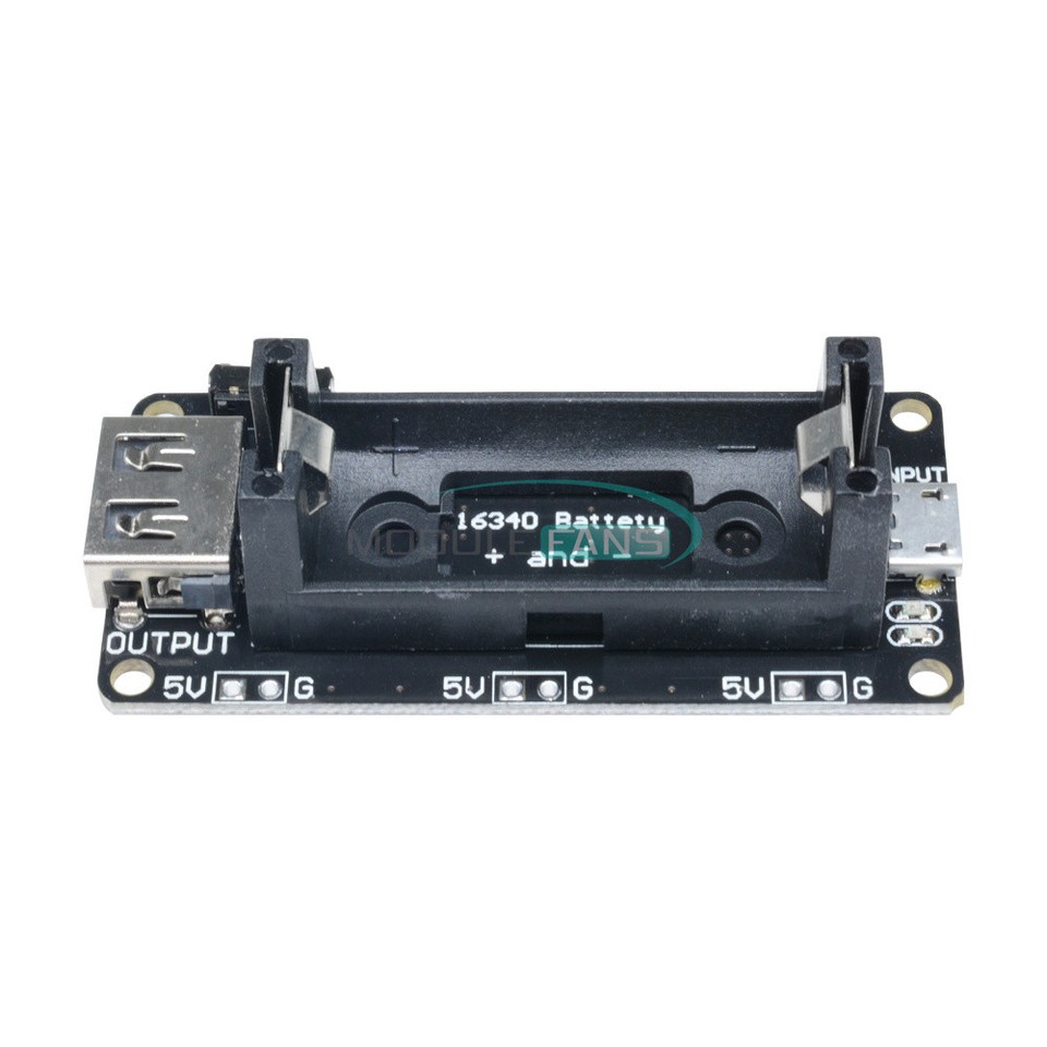 16340 lithium Battery Micro USB Mobile Power Battery Holder Charger ...