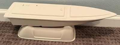 Vintage ABC Hobby Baltek r/c boat hull w/ stand ABC Hobby, Graupner ...