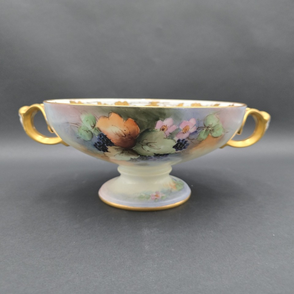 Antique Rosenthal Selb Bavaria Germany Empire Painted Porcelain Compote ...