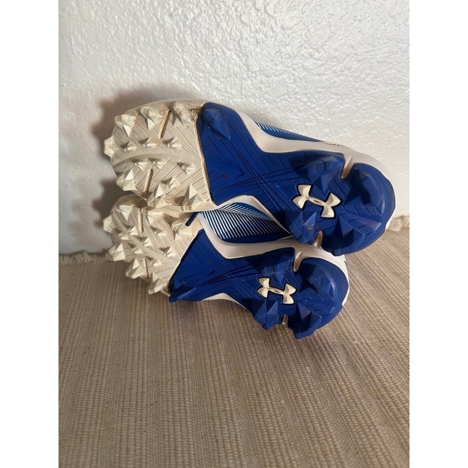 Under Armour Little Kids Baseball Little League Cleats Blue & White ...