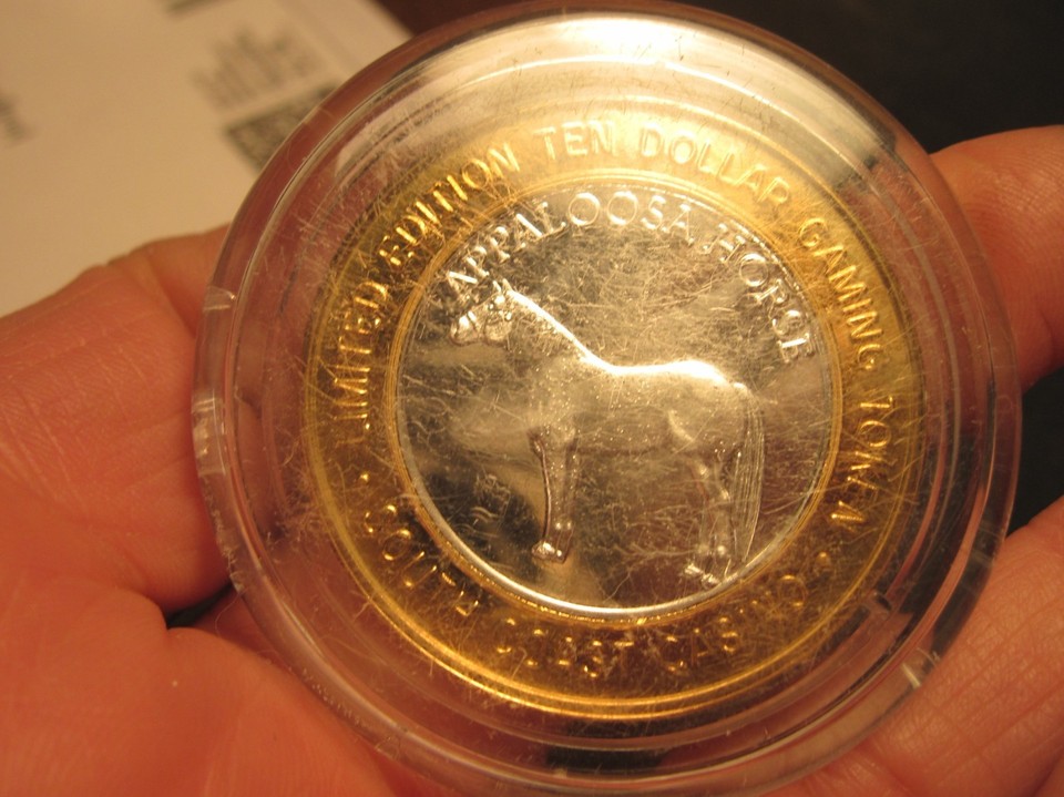 SOUTH COAST CASINO $10.00 GAMING TOKEN, APPALOOSA HORSE (#707D) | eBay