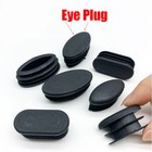 Oval Plastic End Caps Tube Pipe Inserts Blanking Plug Furniture Table ...