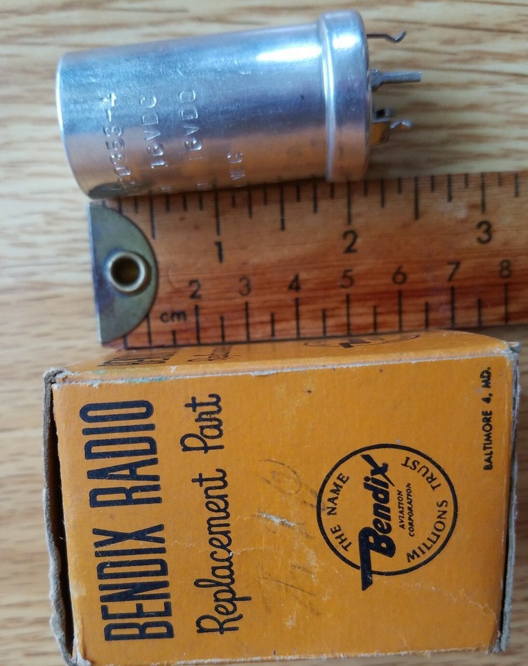 NOS BENDIX Radio Replacement Part CAPACITOR - ELECTROLYTIC CAN L220353 ...