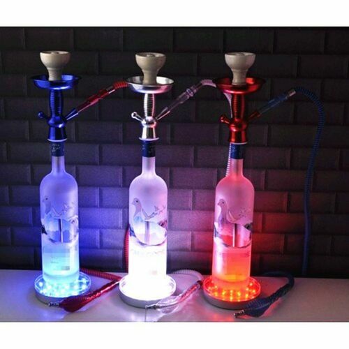 Shisha Narghile Champagne/Wine Bottle Top Hookah Stem Aluminum Smoking ...