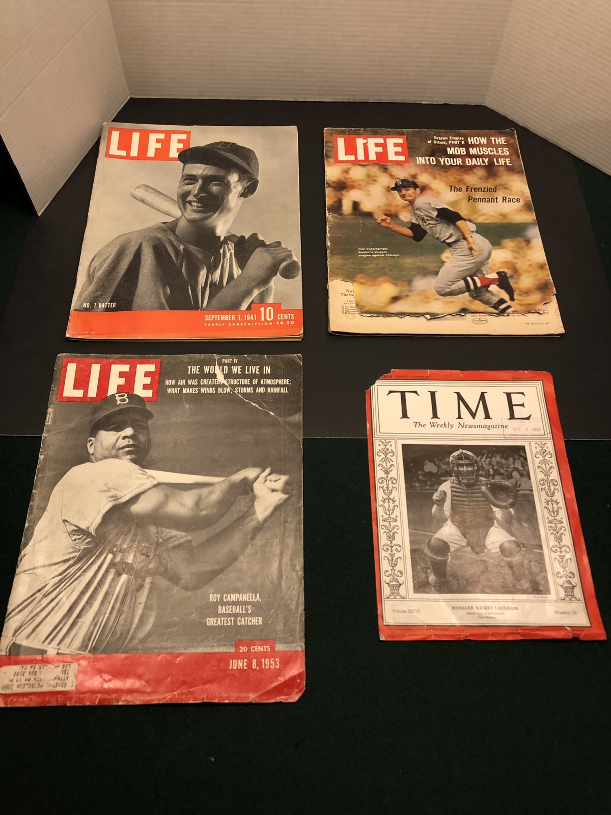 Vintage BaseBall Magazine/ Covers Lot Life , Time Ted Williams !!!! | eBay