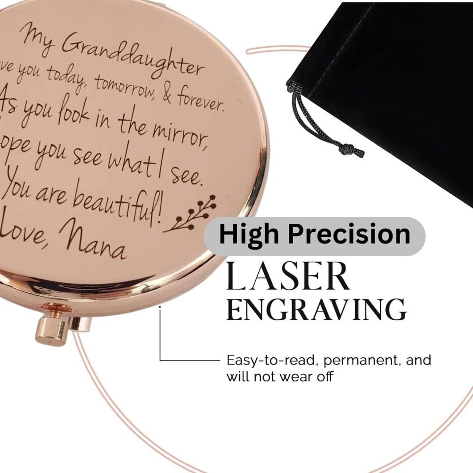 Granddaughter Gifts from Grandma, Sweet 16 Compact Mirror, Birthday ...