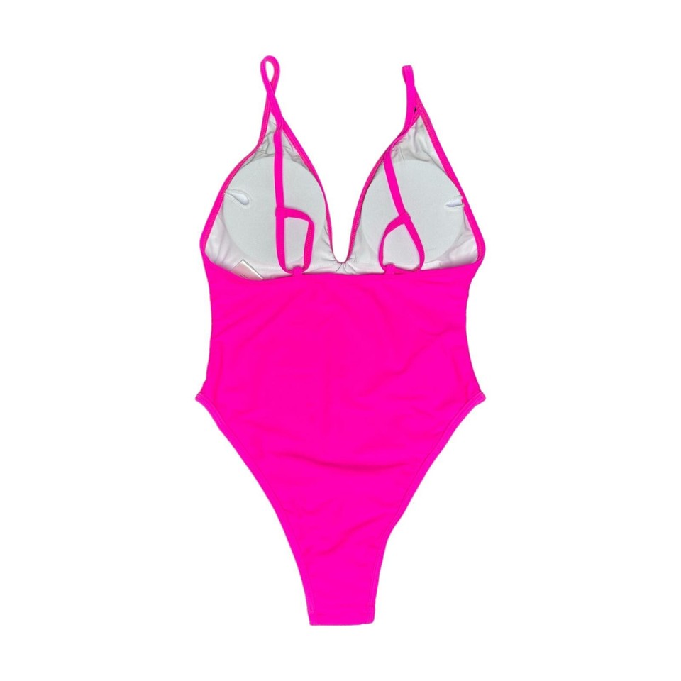 Heysolo One Piece Bathing suit Thong Body Shaper Hot Pink XS | eBay