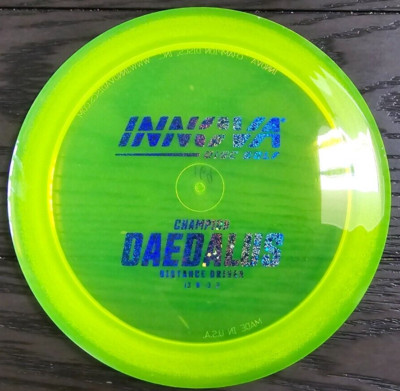 INNOVA DISC GOLF CHAMPION DAEDALUS DISTANCE DRIVER 169g Yellow w ...