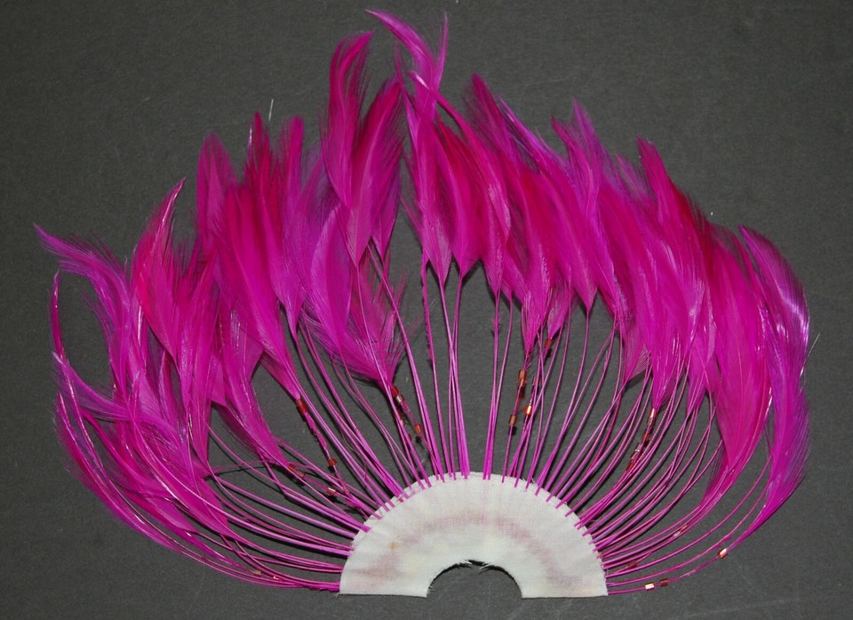 HALF PINWHEELS FEATHERS Top Quality HACKLE; MANY COLORS (Halloween ...