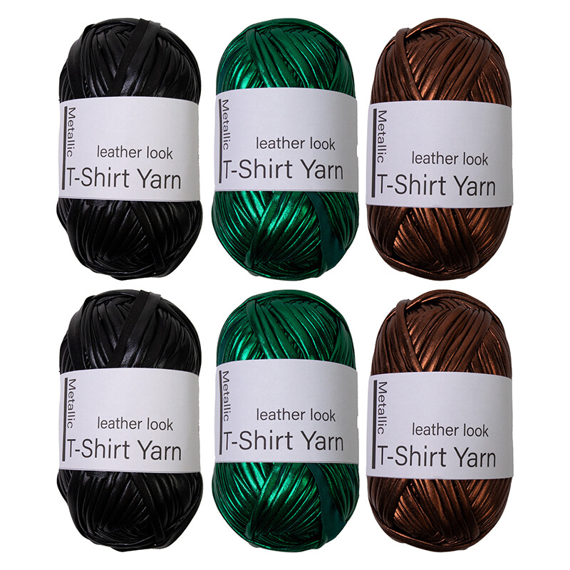 100g Metalic Glitter Cotton Knitting Yarn Crochet Wool Thread for Hat ...