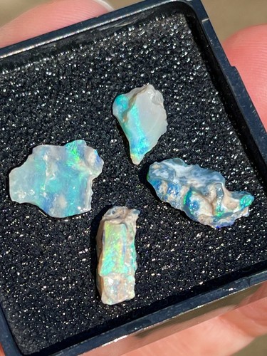 Black Opal Chips Lightning Ridge Australian Opals Precious Stones Solid ...