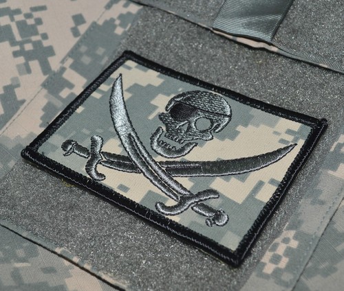 USMC FORCE RECON TALL GRASS SNIPER DIGITAL hook/loop PIRATE CALICO JACK ...