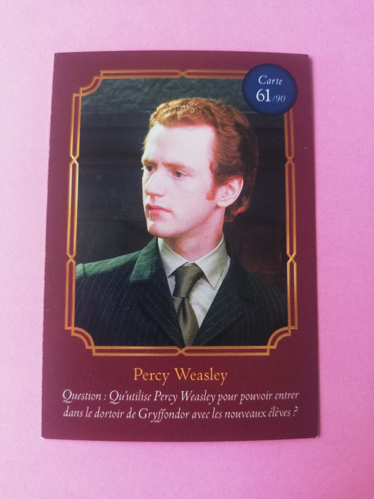 Trading card HARRY POTTER / Wizarding World - 61/90 - PERCY WEASLEY | eBay