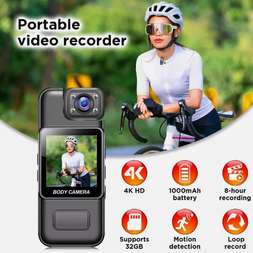 WiFi 1080P Camcorder Mini Police Body Camera HD 180° Video DVR IR Night ...