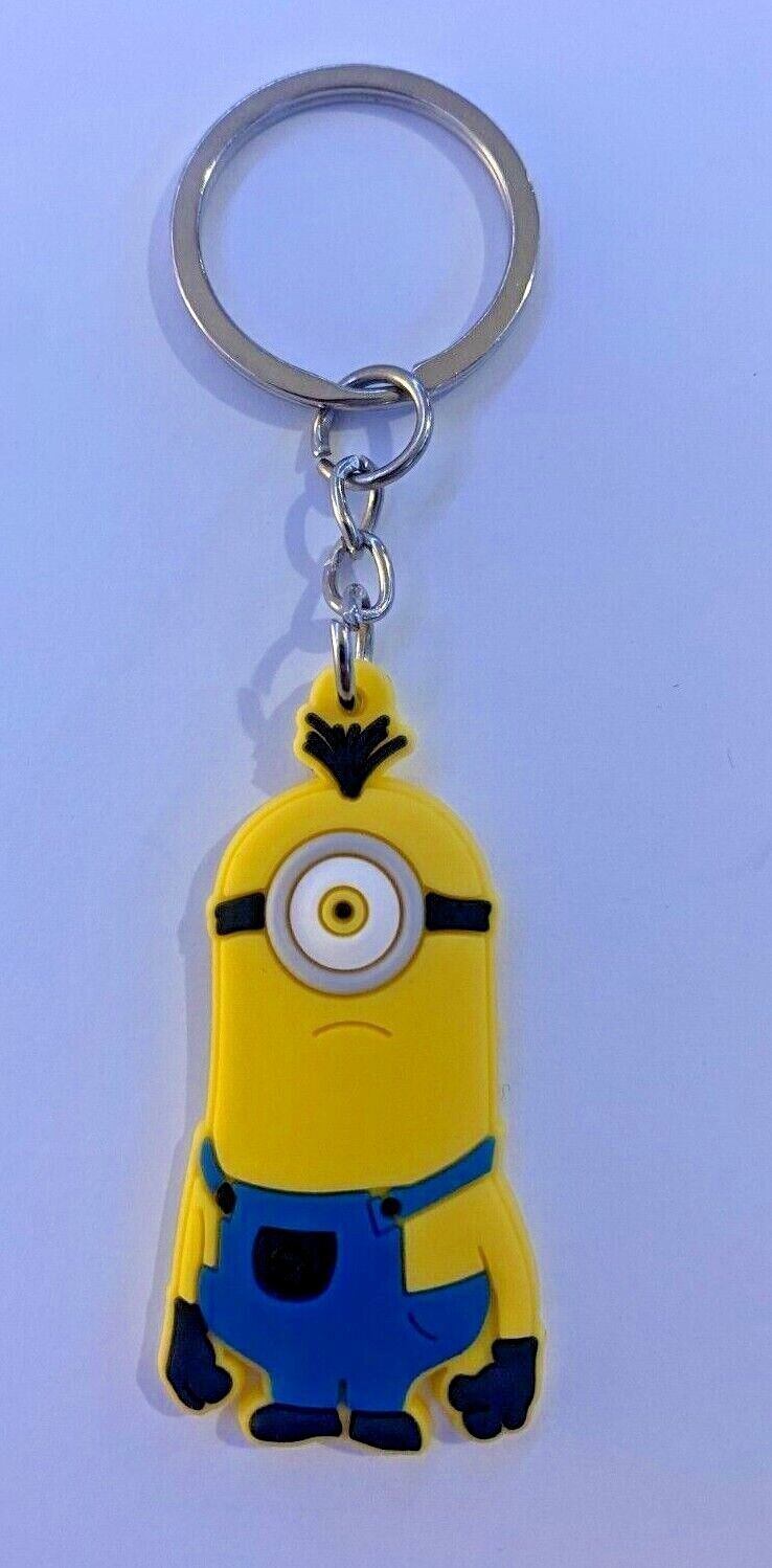 Despicable Me Minions Keyring Stuart Bob Kevin Gru Cartoon Key Chain ...