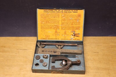 Vintage Imperial Brass Co Double Flaring Tool Kit No. 93-FB Thin Wall ...