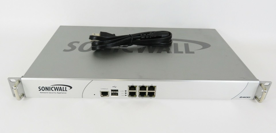 SonicWall NSA 2400 6-Port Firewall Security Appliance 1RK25-084 VPN w ...