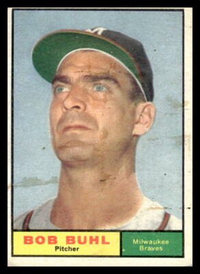 1961 Topps Bob Buhl #145 Milwaukee Braves Baseball Card | eBay