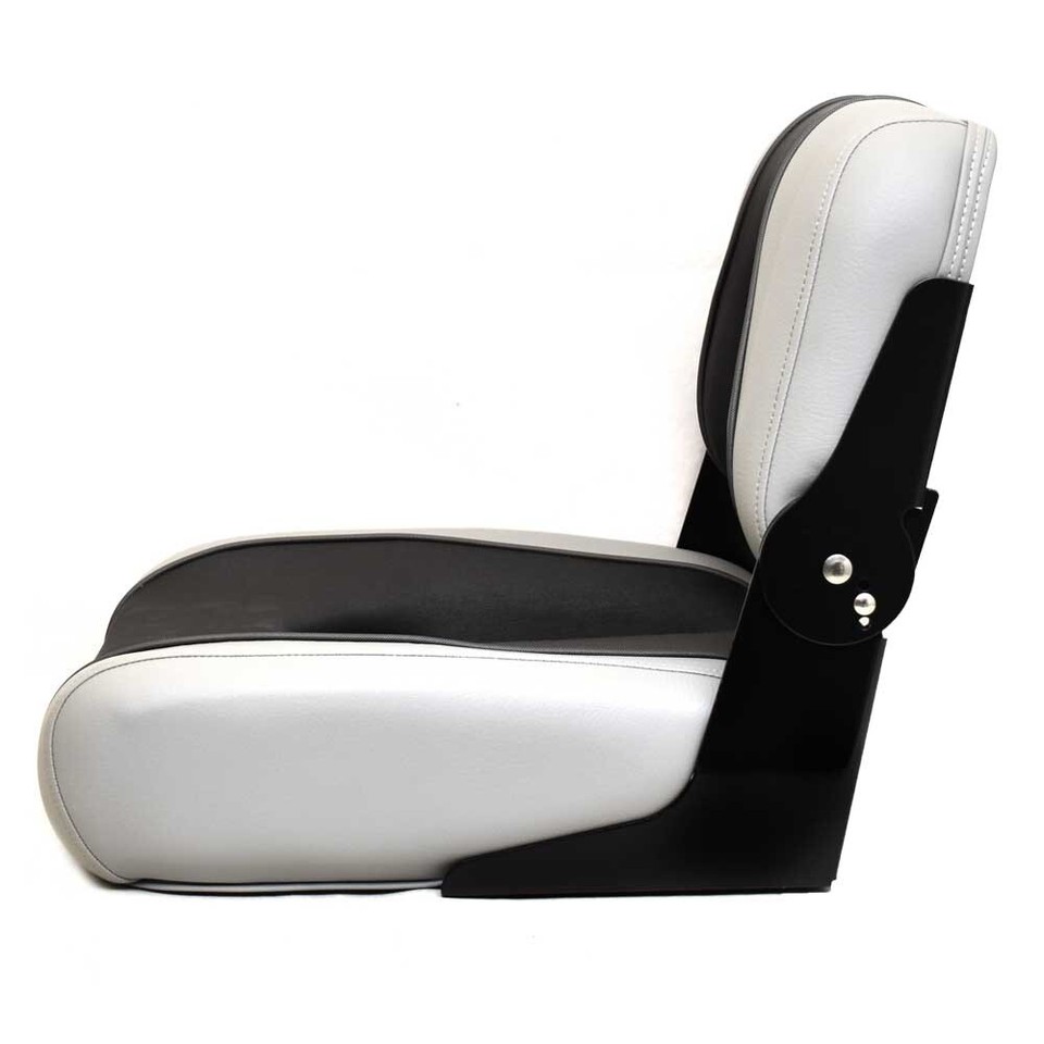 Crestliner Boat Center Folding Seat 2156293 | Low Back Gray Black | eBay