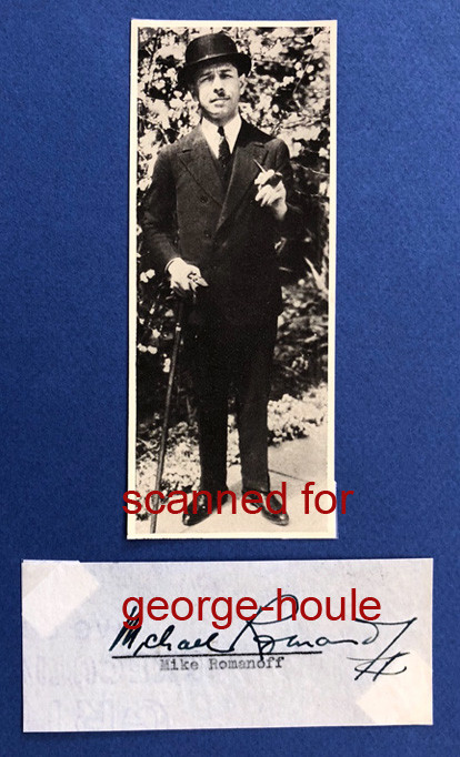 MICHAEL ROMANOFF - SIGNED - LITHUANIA - CONMAN - ROMANOFF'S - BEVERLY ...