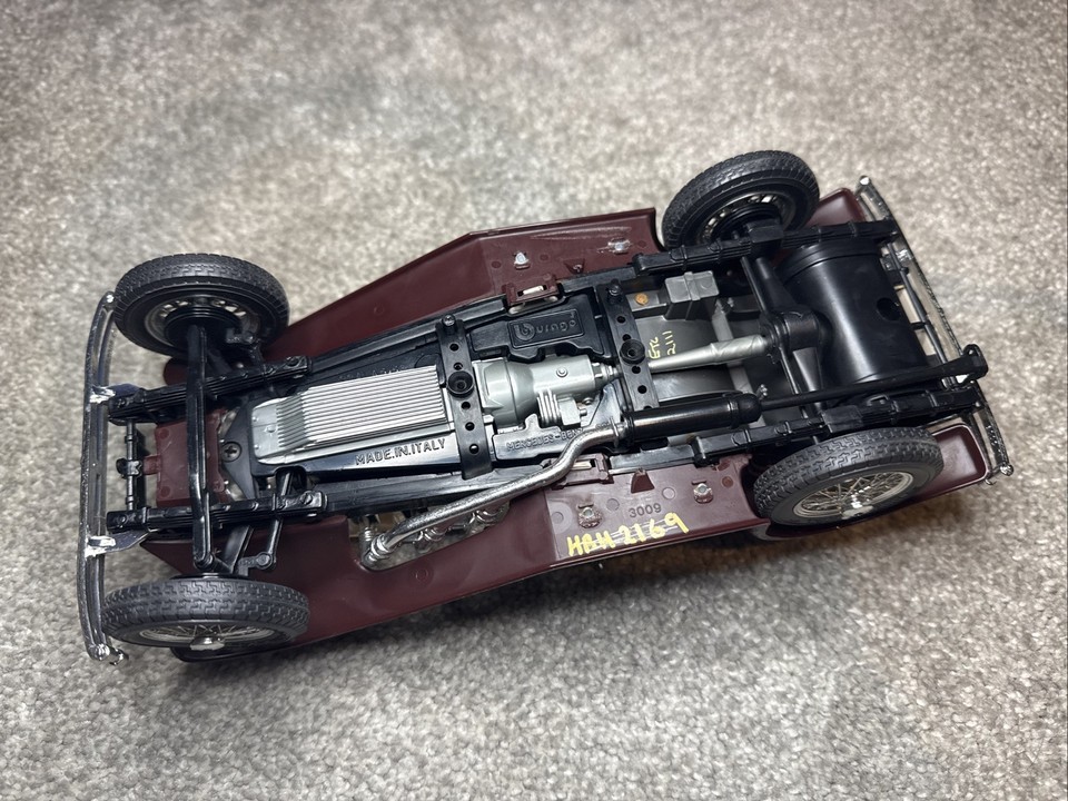 BBURAGO DIECAST 1/18 SCALE MERCEDES BENZ SSK BROWN CREAM 1928 UNBOXED ...