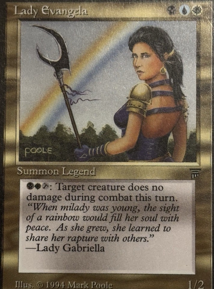 MTG Legends Lady Evangela Magic the Gathering Card | eBay