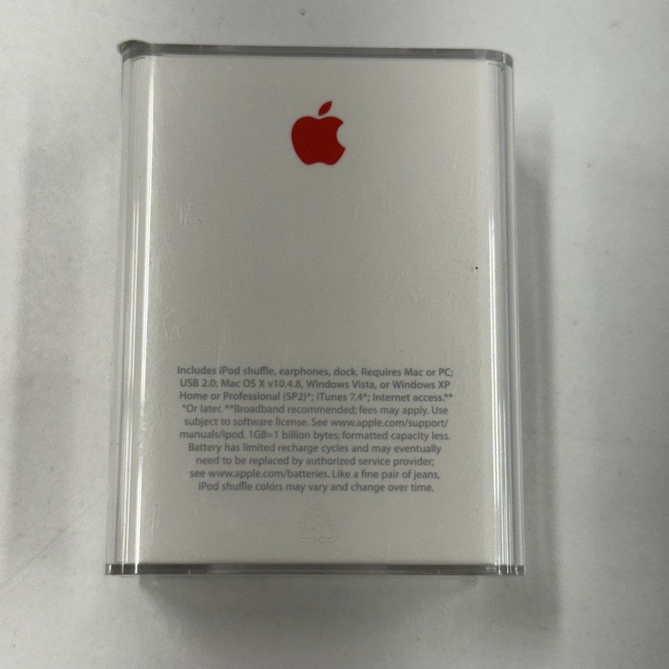 Apple iPod Shuffle 2nd Gen A1204 Special Edition Product RED Factory ...